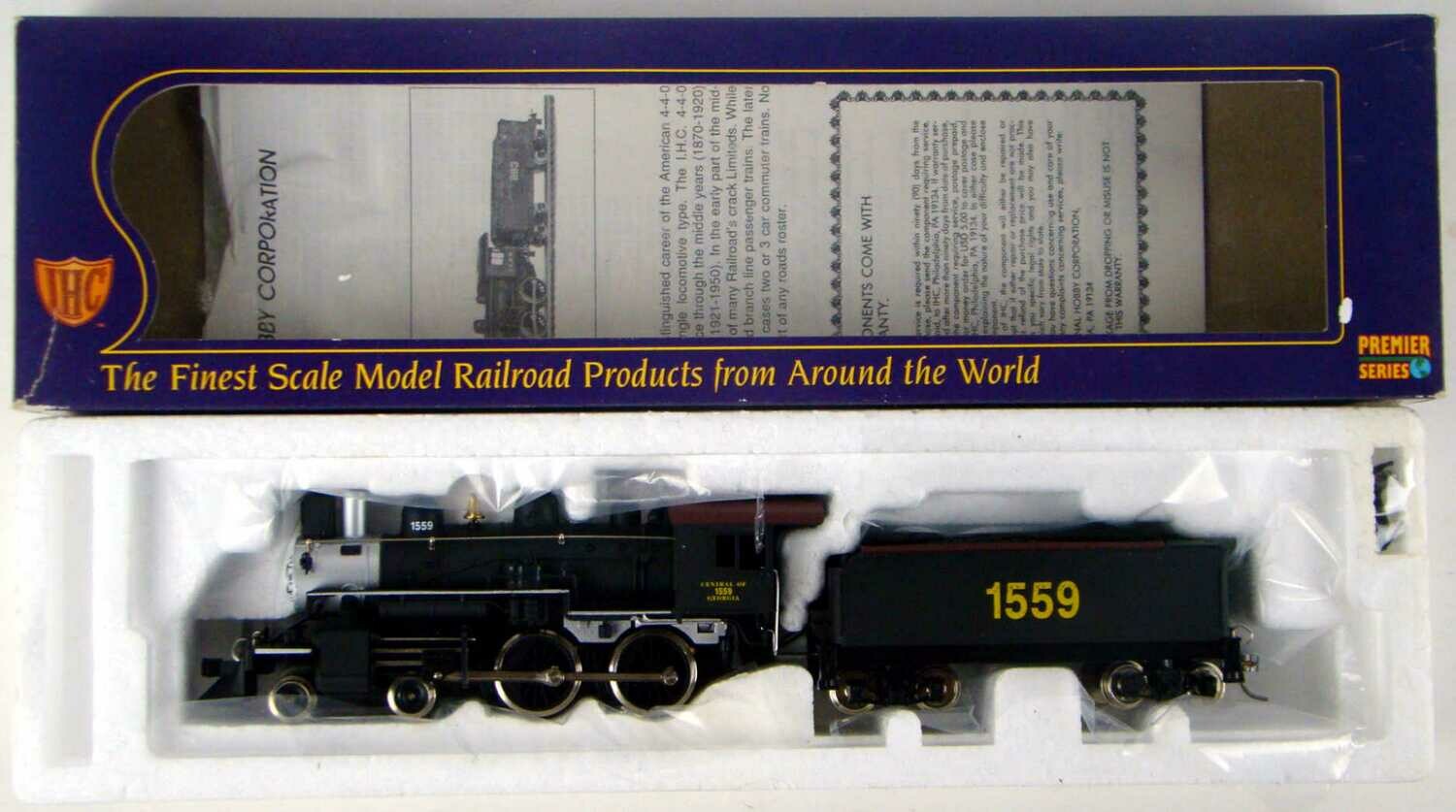 IHC Premier M807 Central Railroad of Georgia 4-4-0 "Modern" American ...