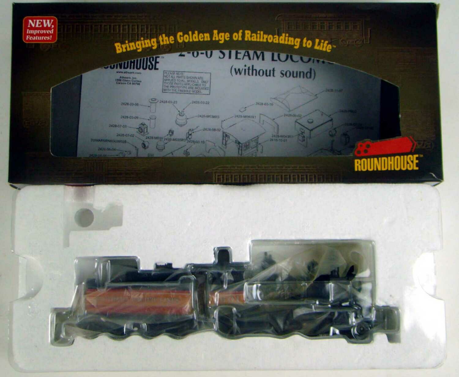 Roundhouse 84779 SP 2-6-0 Mogul Locomotive #1601 HO Scale