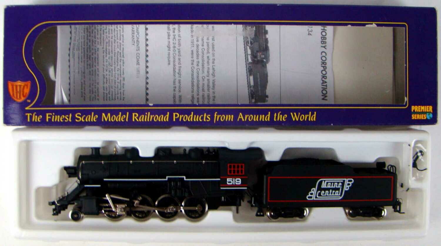 IHC M9522 Maine Central Class W-1 2-8-0 Consolidation Locomotive #519 ...