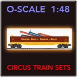 MRCHQ Collectible O Scale Model Circus Trains 1:48