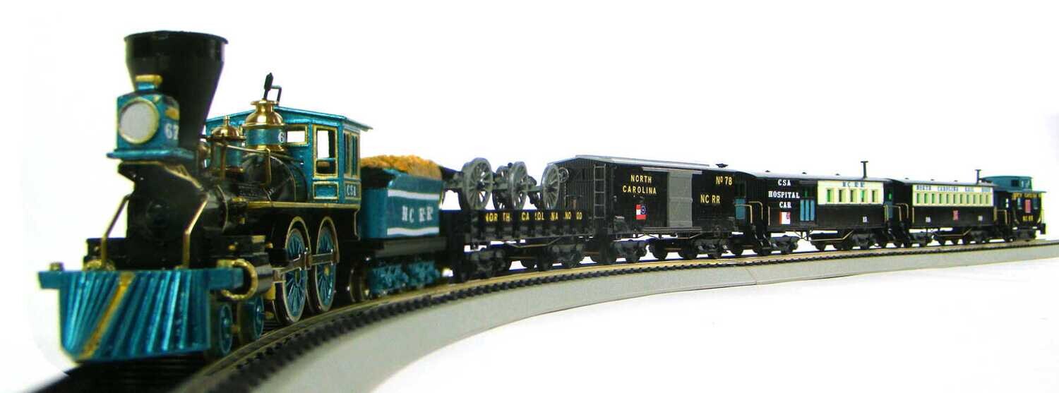 MRRHQ North Carolina Railroad CSA Custom 5-Car Civil War Train Set #3 w ...
