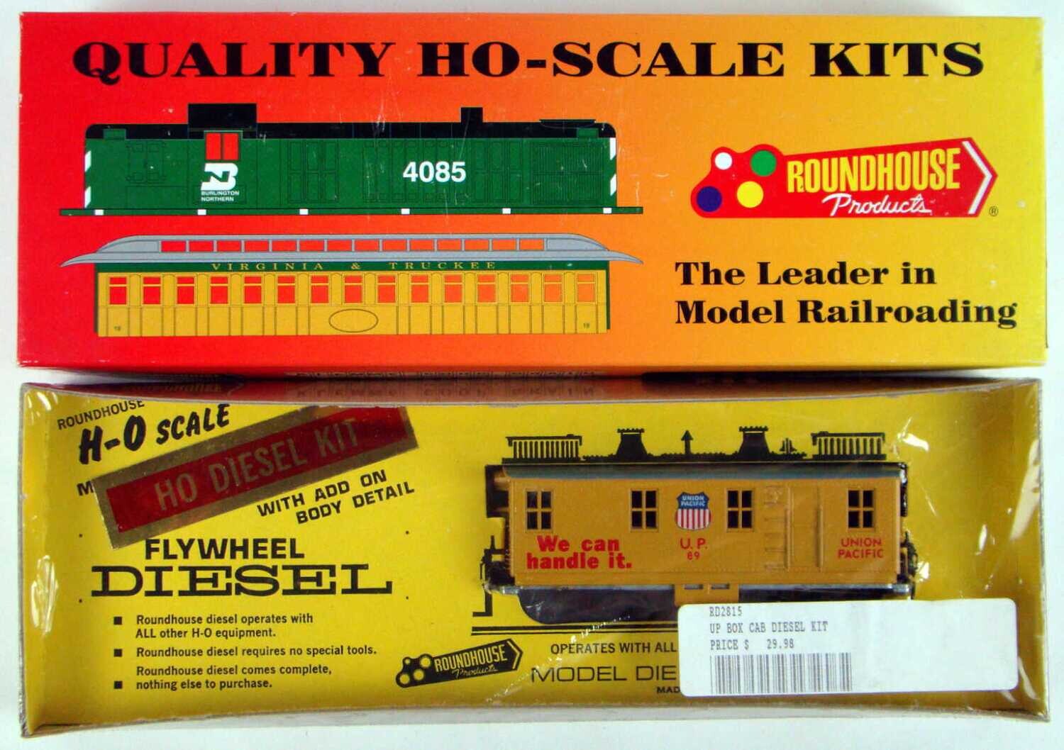 Roundhouse 2811 Unlettered Alco Box Cab Diesel Track Locomotive Kit HO ...