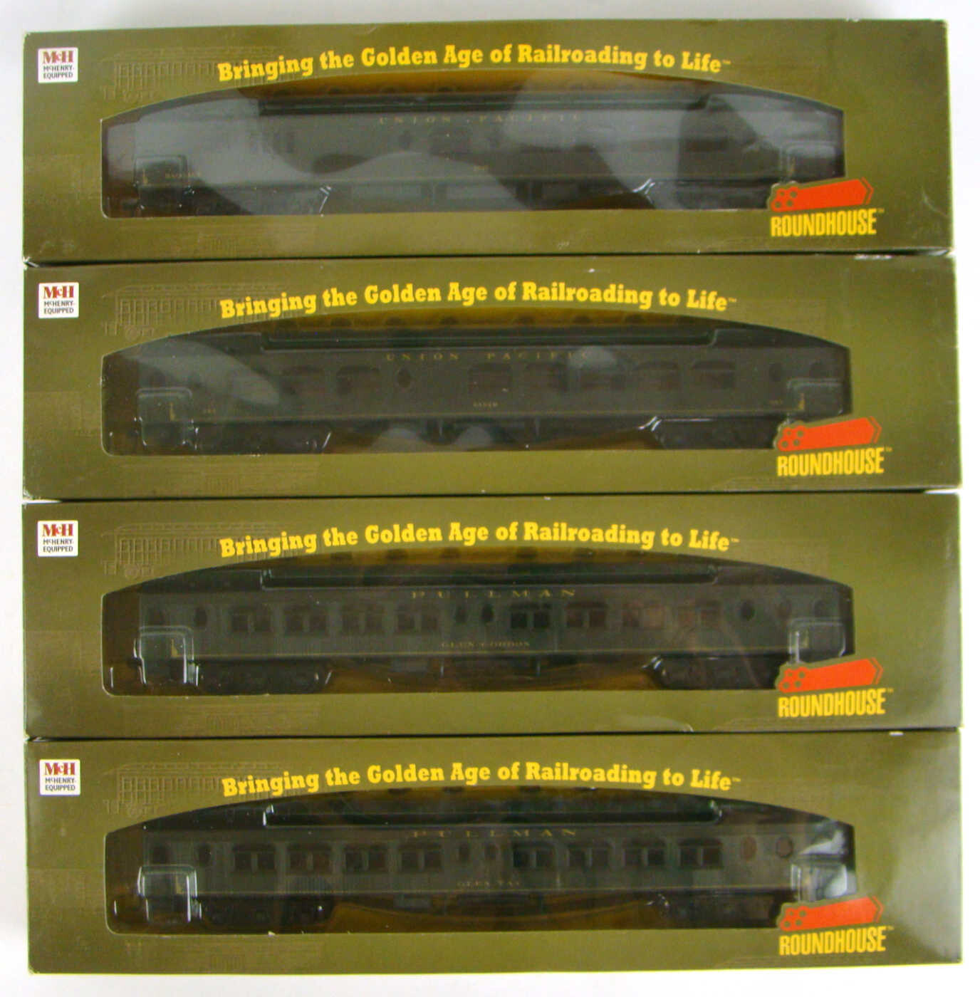 Roundhouse RH85304-85 Southern 4-Coach 85" Pullman Palace Set HO Scale
