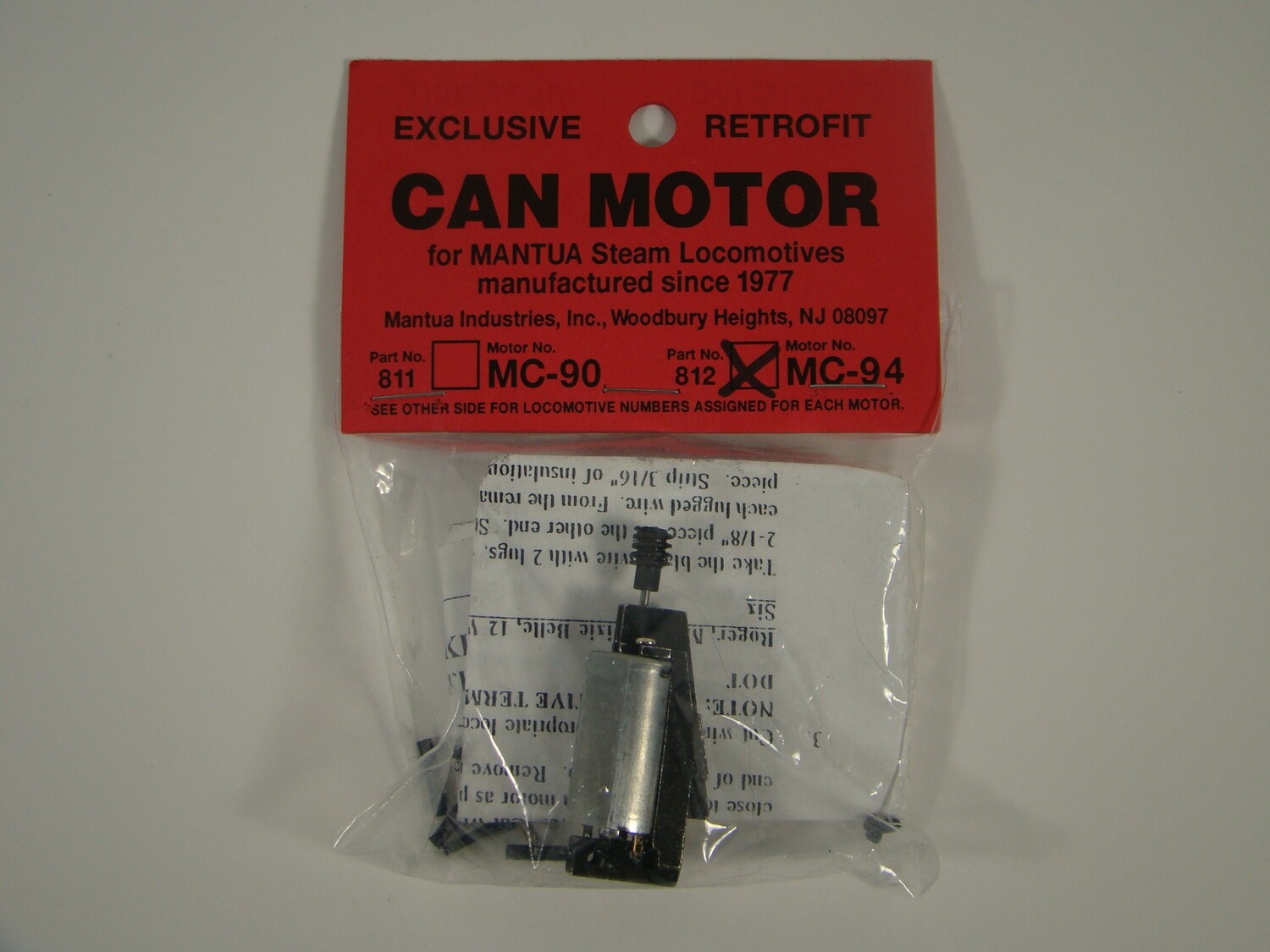 Mantua 812 MC94 Can Motor Retrofit Kit HO Scale