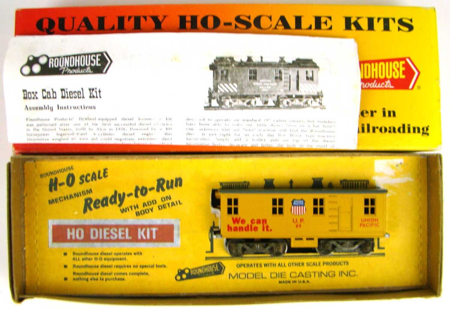 Roundhouse 2815 UP Box Cab Diesel Locomotive Kit w/Universal Drive Fix ...