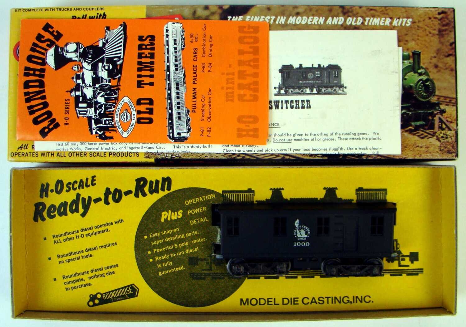 Roundhouse 2811 Unlettered Alco Box Cab Diesel Track Locomotive Kit HO ...