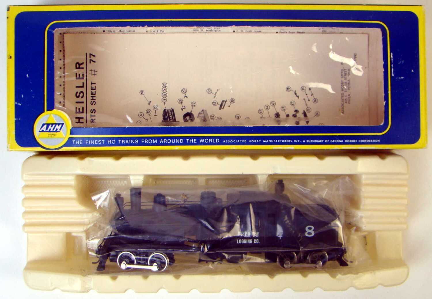 AHM5168D Deep River Logging 2-Truck Heisler Logging Locomotive HO Scale