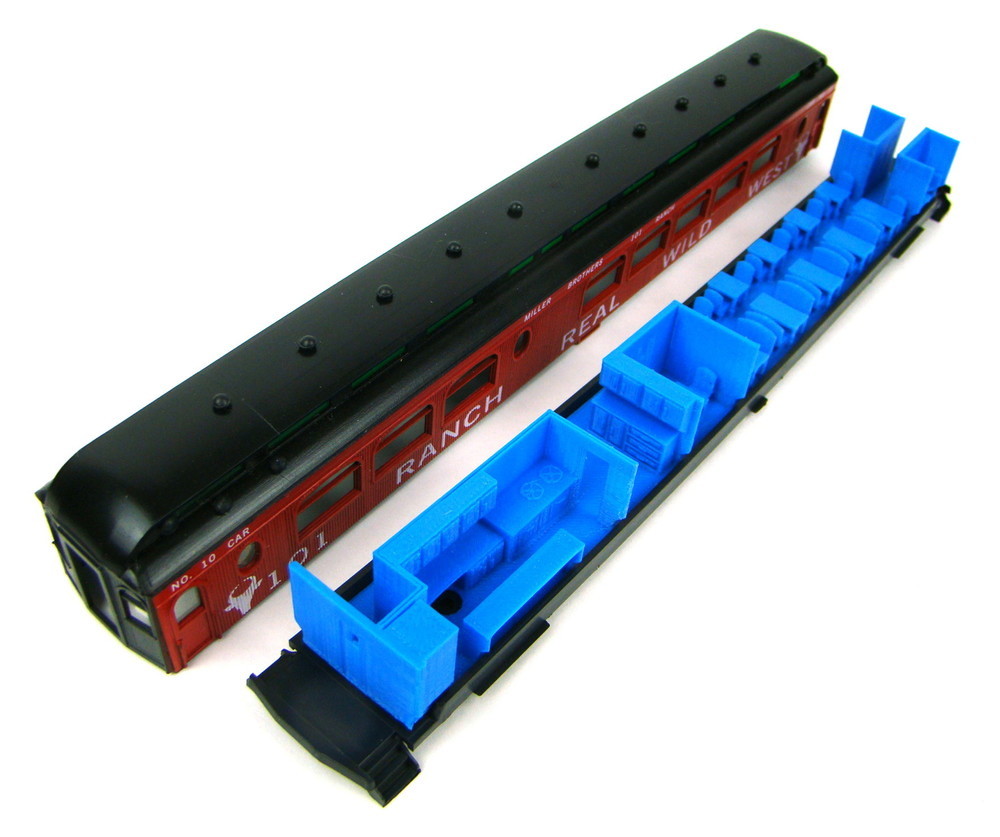 MRRHQ Custom HO Scale Interior for MDC/Roundhouse 85' Pullman Palace ...
