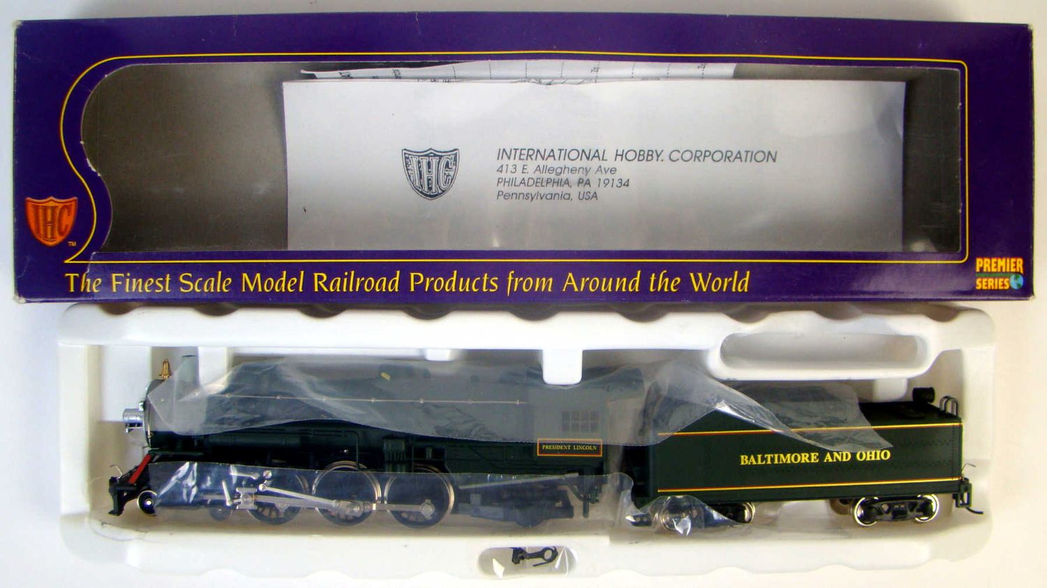 IHC Premier M9932 B&O Class P7 "President Lincoln" 4-6-2 Heavy Pacific ...
