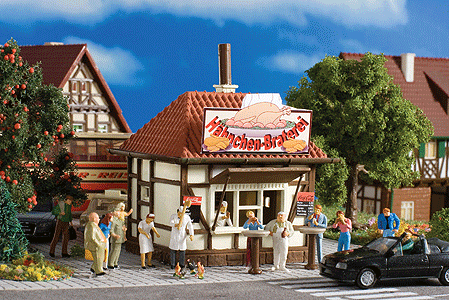 Vollmer 5139 HO Scale Chicken Charly Concession Kiosk