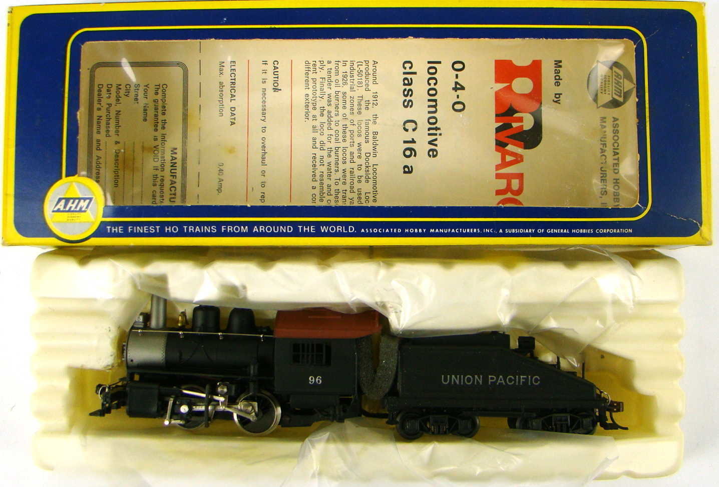 AHM 5074-C UP Class C-16 0-4-0 Switcher HO Scale