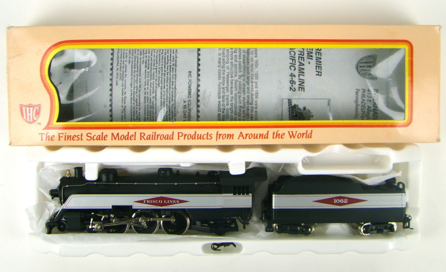 IHC Premier M9858 Frisco 4-6-2 Semi-Streamliner Pacific Locomotive HO Scale