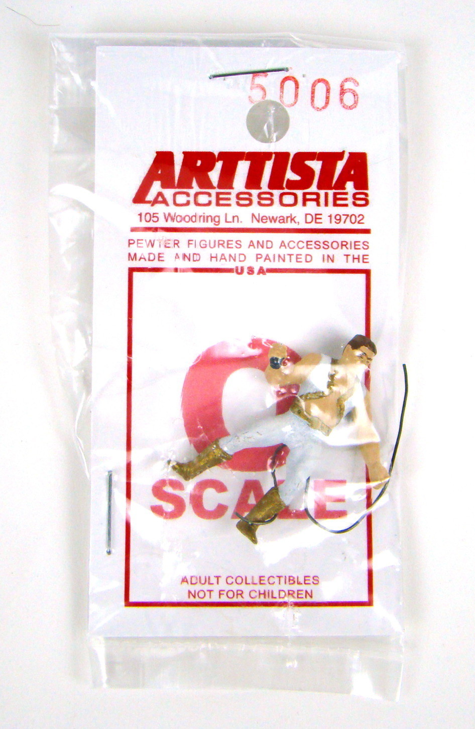 NEW MRCHQ Collectible O Scale Artista Premium Lion Tamer Figure w/Whip