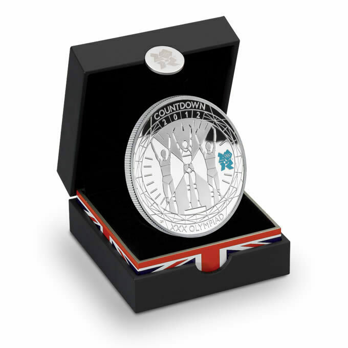 2012 London Olympic Games Countdown £5 Silver Proof Coin Box Coa