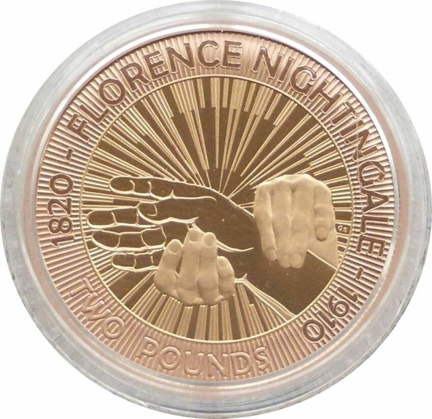 2010 Florence Nightingale £2 Gold Proof Coin Box Coa