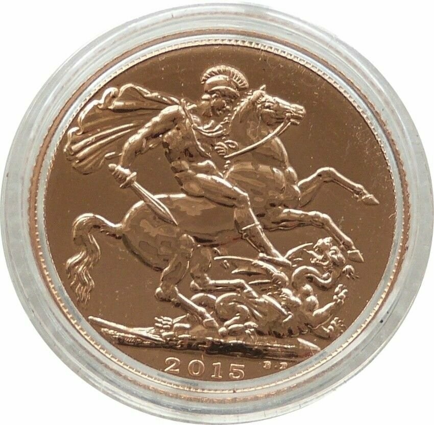 2015 St George and the Dragon Full Sovereign Gold Coin