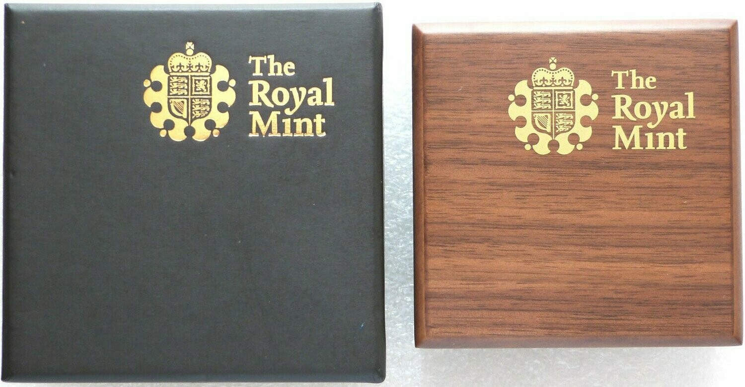 2008 - 2013 Royal Mint Walnut-Veneer Wooden Box Full Sovereign Gold ...