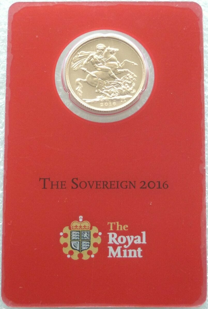 2016-I India Mint Mark Full Sovereign Gold Coin Mint Card