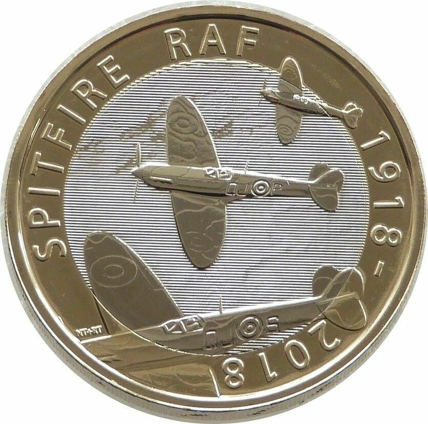 2018 Royal Air Force Spitfire £2 Brilliant Uncirculated Coin