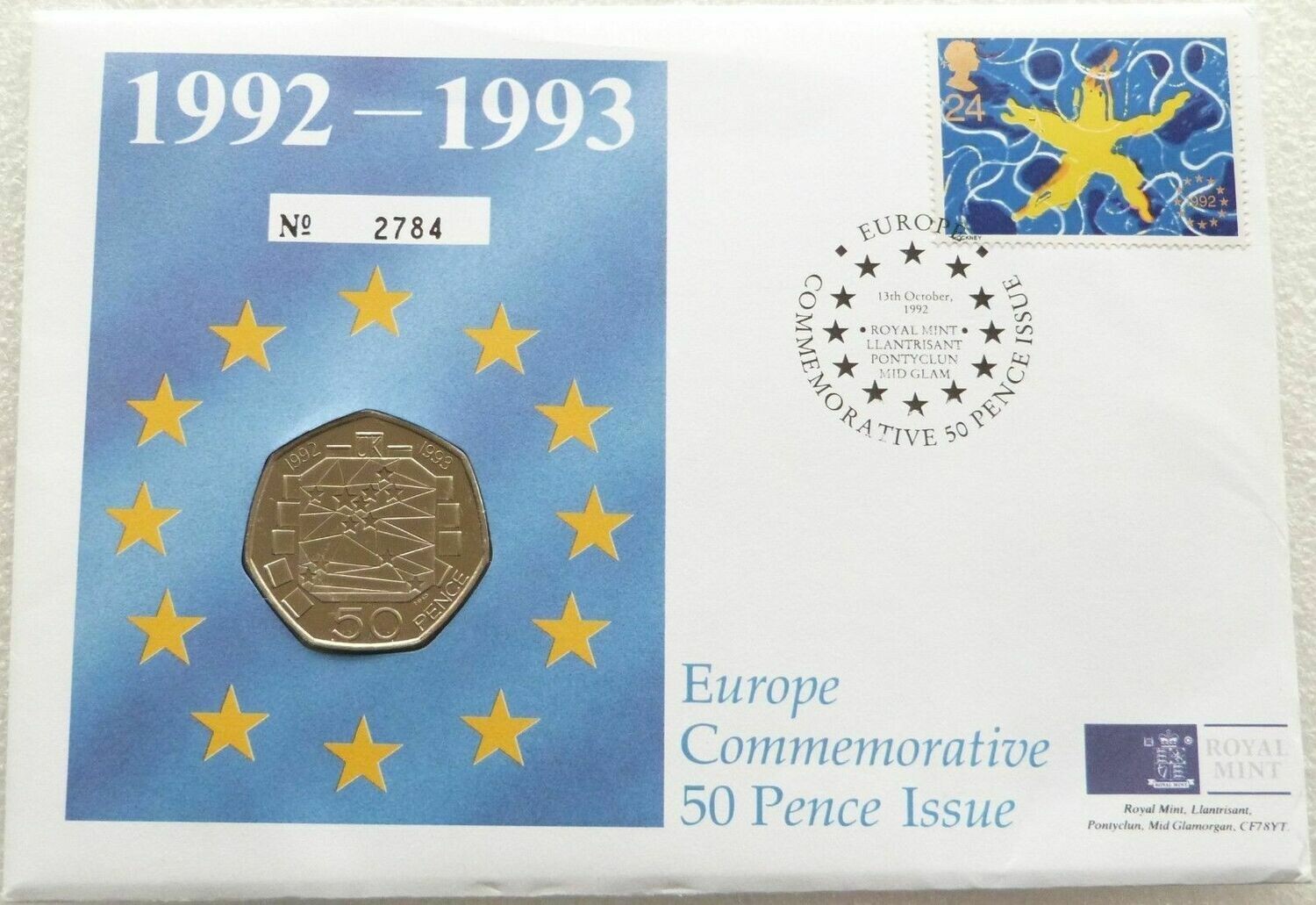 1992 - 1993 Royal Mint European Presidency 50p Brilliant Uncirculated ...
