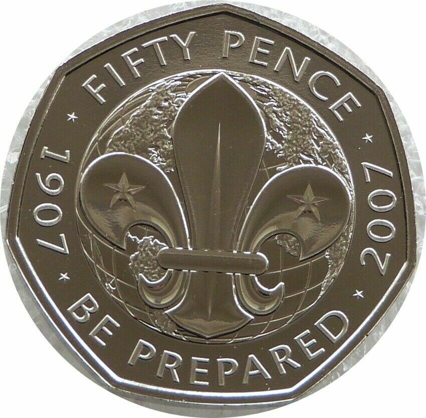 2019 Scout Movement 50p Brilliant Uncirculated Coin - 2007
