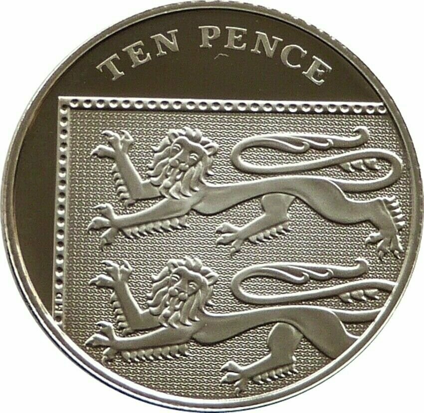 2015 Royal Shield of Arms 10p Ten Pence Proof Coin - Fifth Portrait