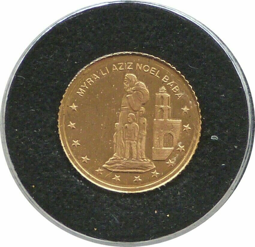 2000 Turkey Saint Nicholas 10,000,000 Lira Gold Proof 1/20oz Coin