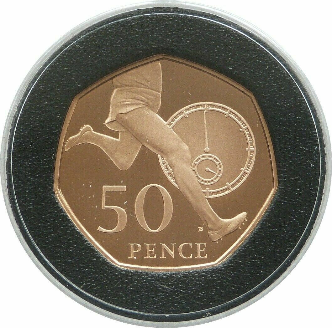 2004 Roger Bannister 50p Gold Proof Coin Box Coa