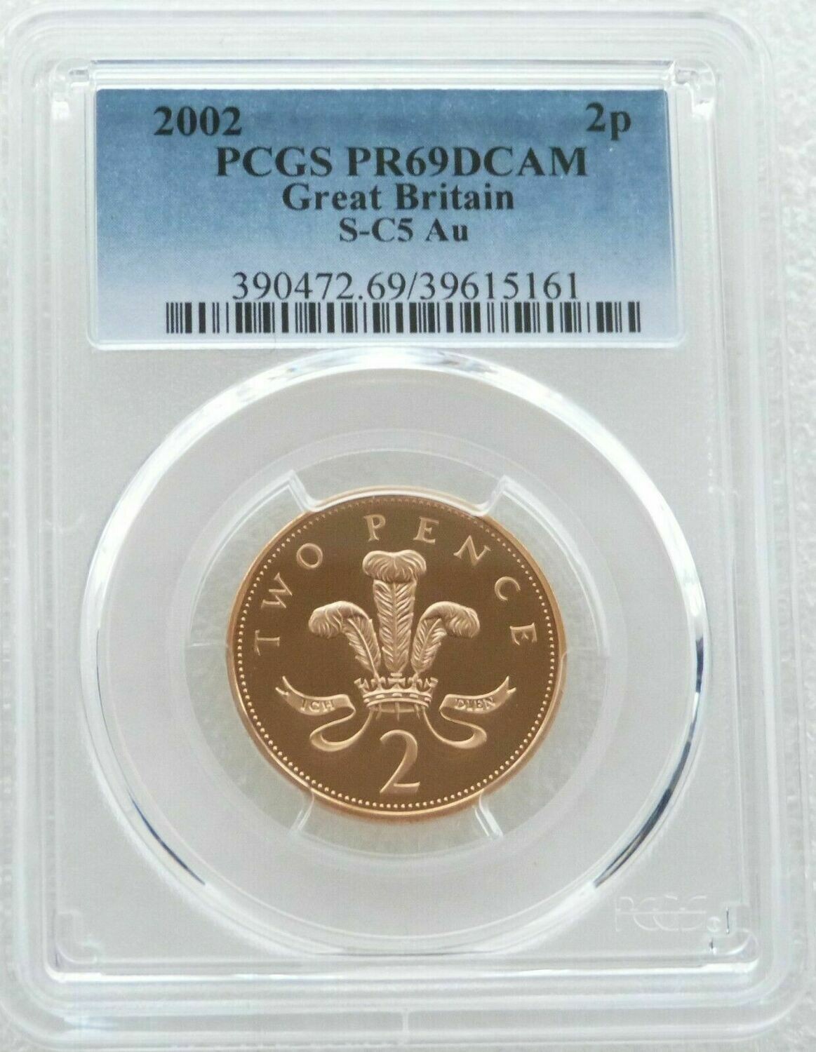2002 Prince of Wales 2p Gold Proof Coin PCGS PR69 DCAM