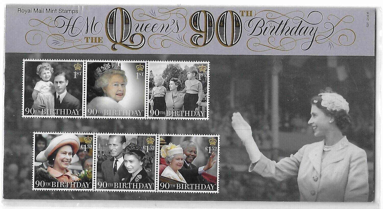 2016 Royal Mail Queen's 90th Birthday 10 Stamp Presentation Pack and ...