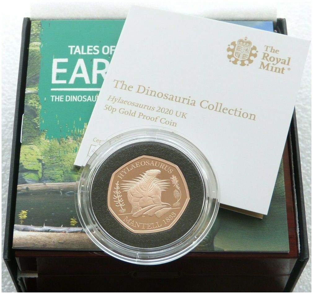 2020 Dinosauria Hylaeosaurus 50p Brilliant Uncirculated Coin Pack
