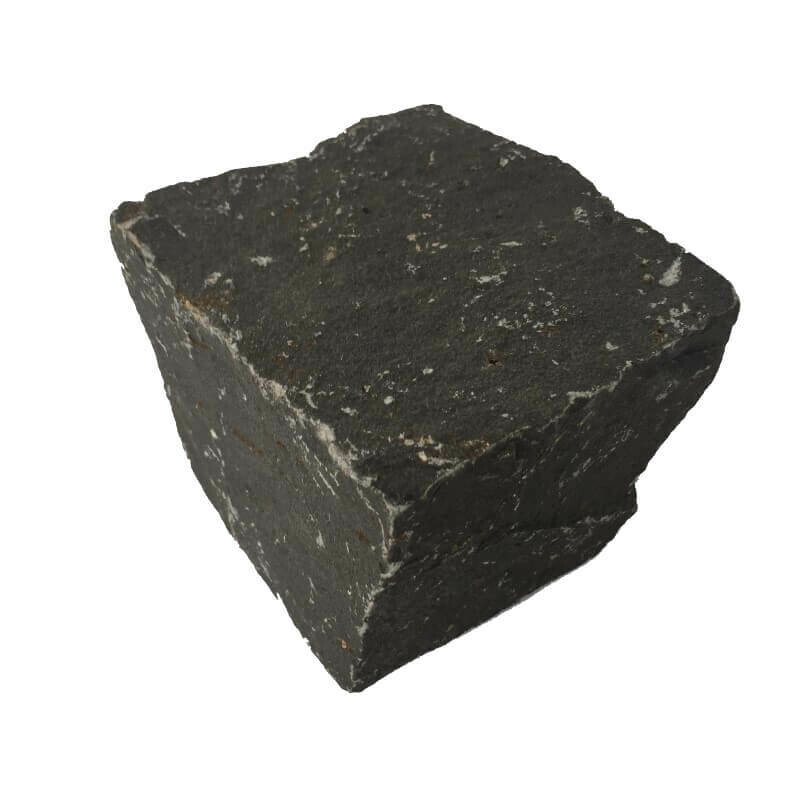 Basalt Pflaster 9/11 schwarz gespalten