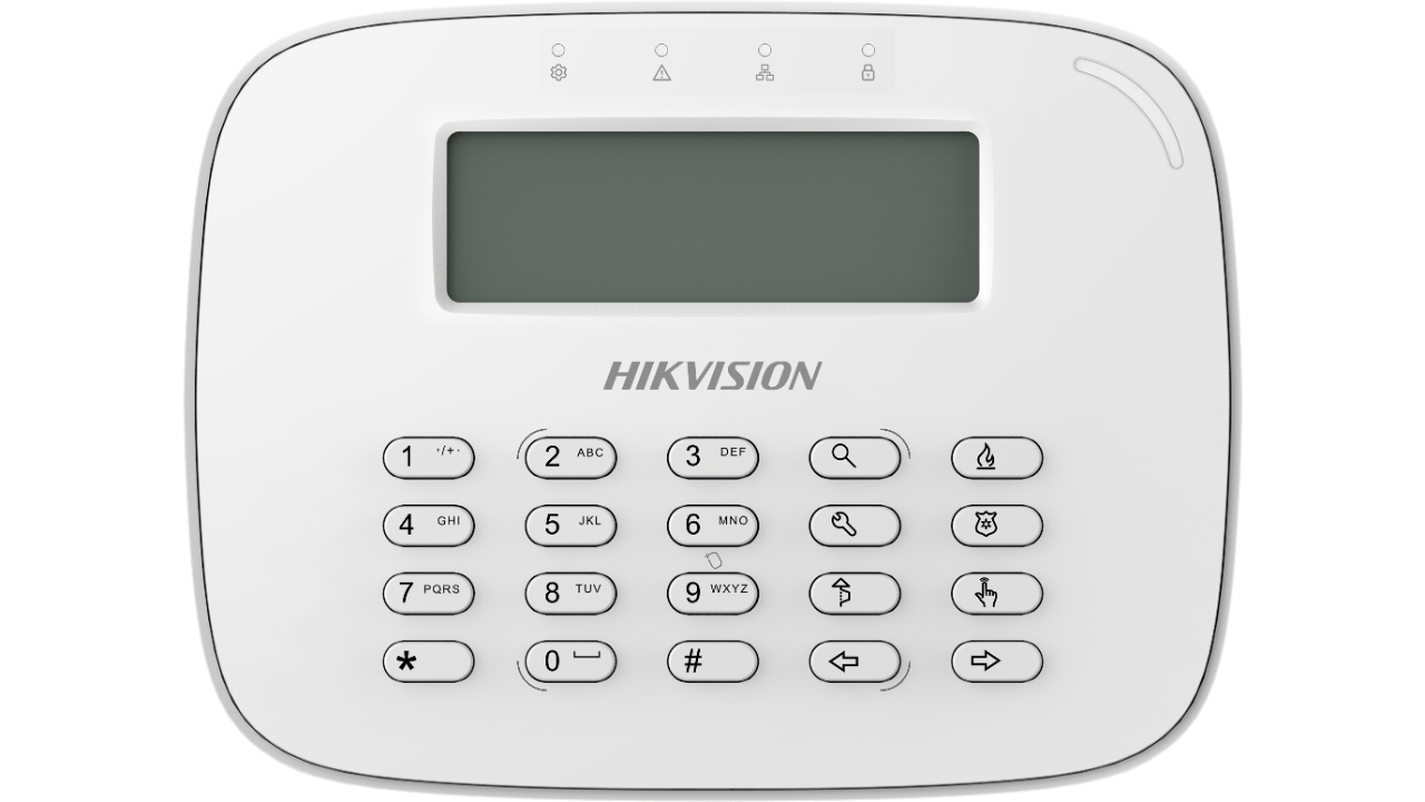 DS-PK-LRT Hikvision Wired Lcd Keypad, 433Mhz, For Ds-19A Series Contril ...