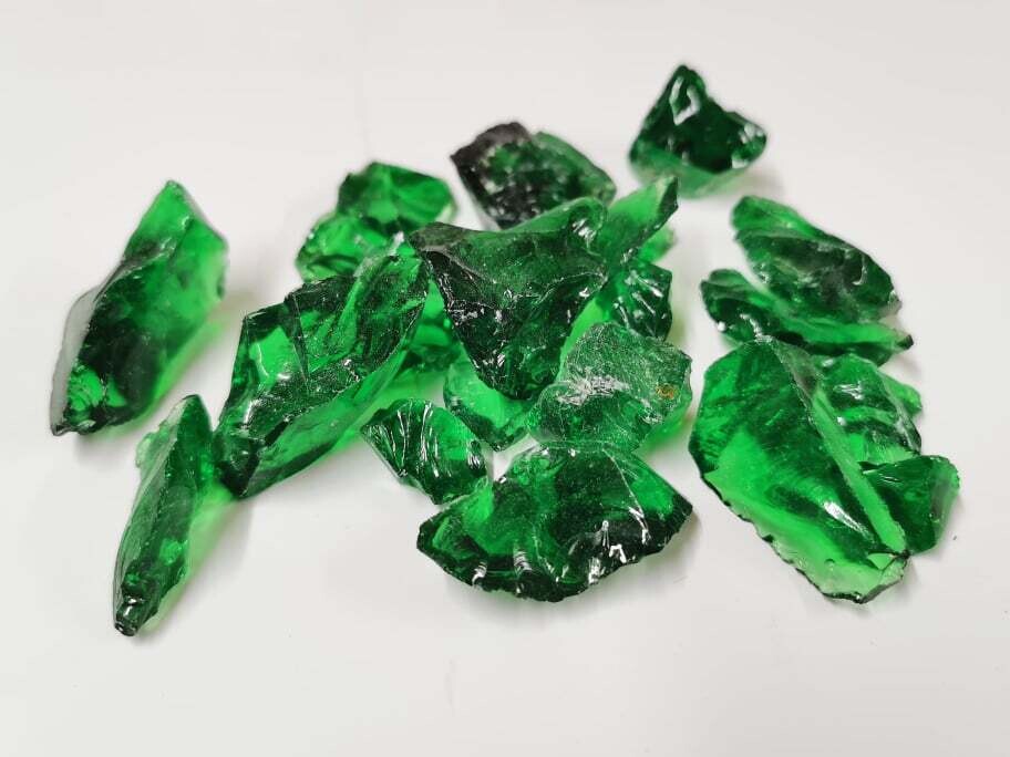 Glass Shards 6-14mm - Green