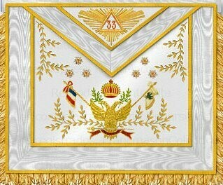 MANDIL SUPREMO CONSEJO GRADO 33 BORDADO