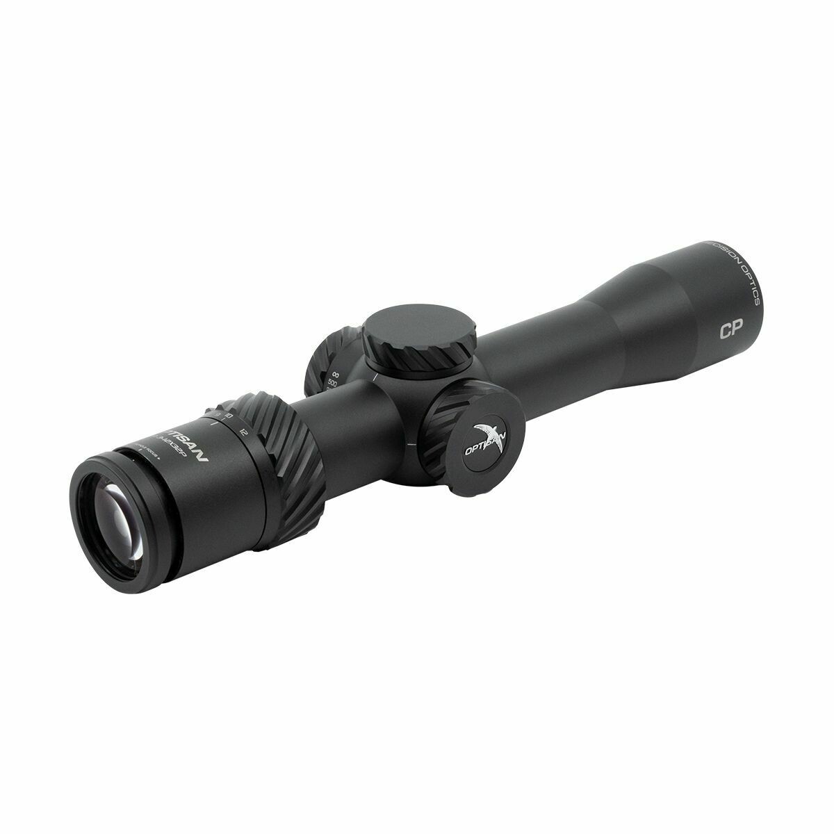 Optisan CP Compact 3-12x32 SFP MIL Non-Illuminated MH10 Rifle Scope
