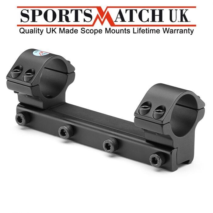 Sportsmatch WULF TO35C 30mm Medium Double Screw 2 Piece Rifle Scope Ring Mounts 9-11mm