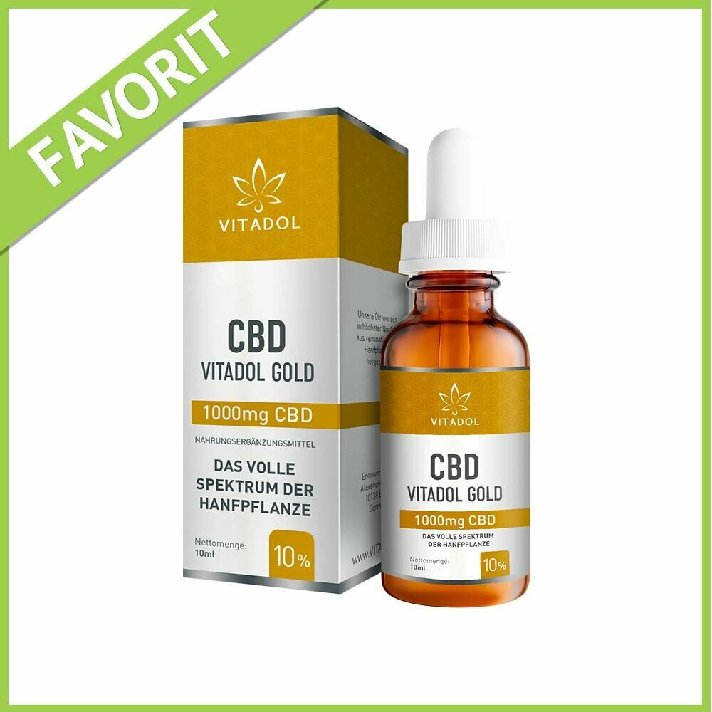 10% (1.000mg) CBD Öl – Vitadol Gold