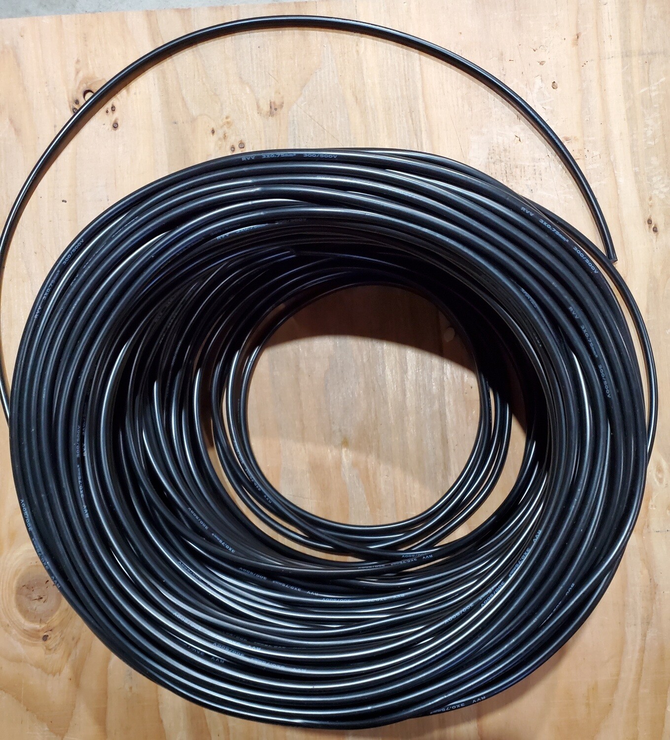 100 Foot 18 gauge ROUND 3 Core Wire