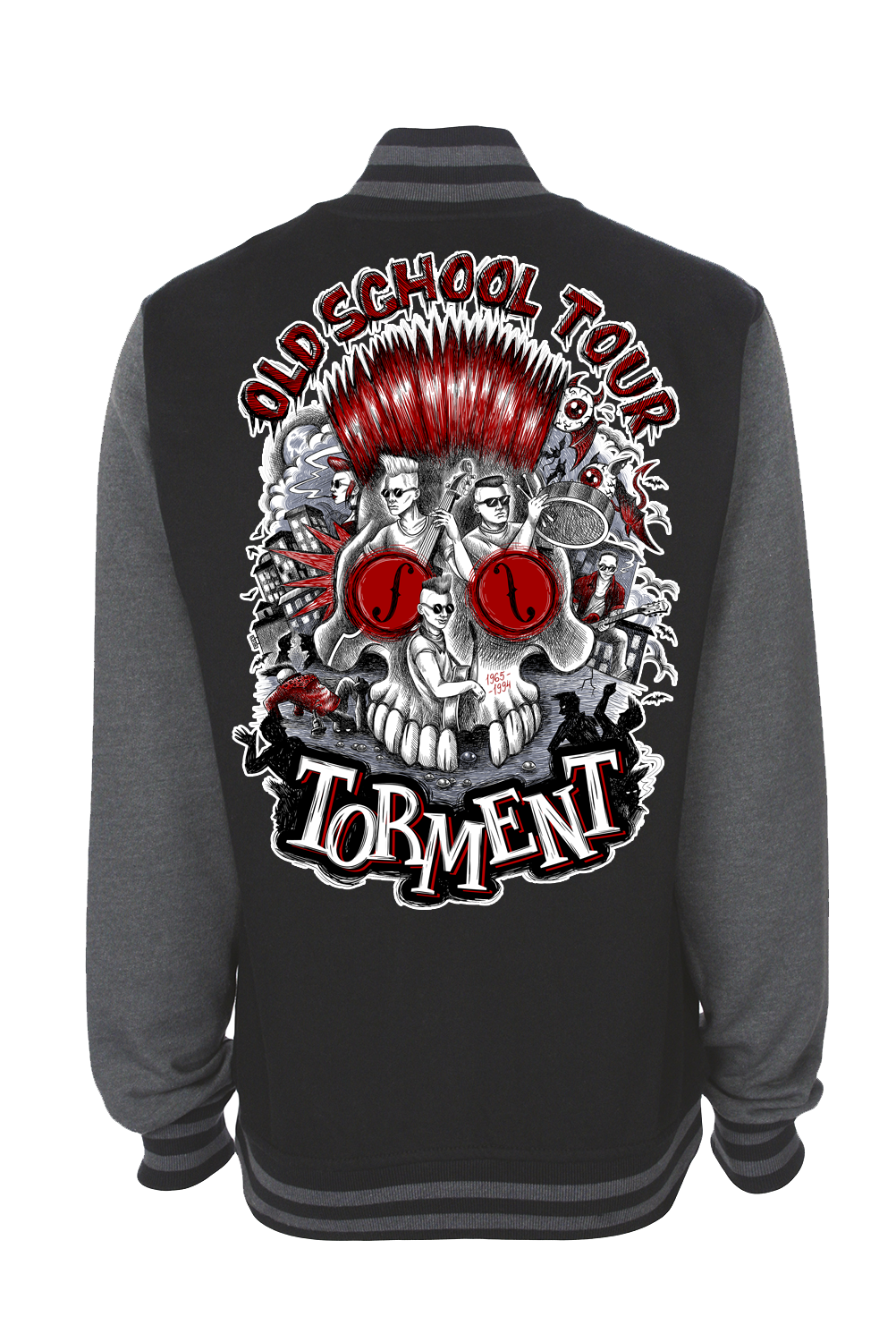 TORMENT "Old School Tour" VARSITY JACKET UNISEX