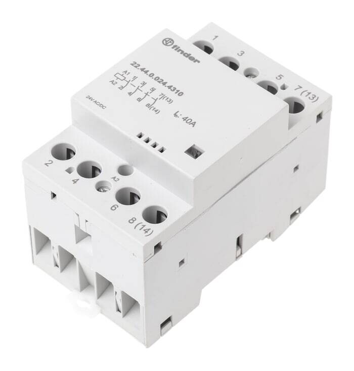 224400244310 FINDER Contactores modulares 4 NO (24 V DC/AC) 40 A ...