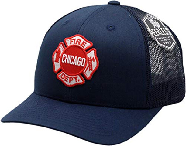 Chicago Fire Dept Maltese Patch Mesh Snapback Hat