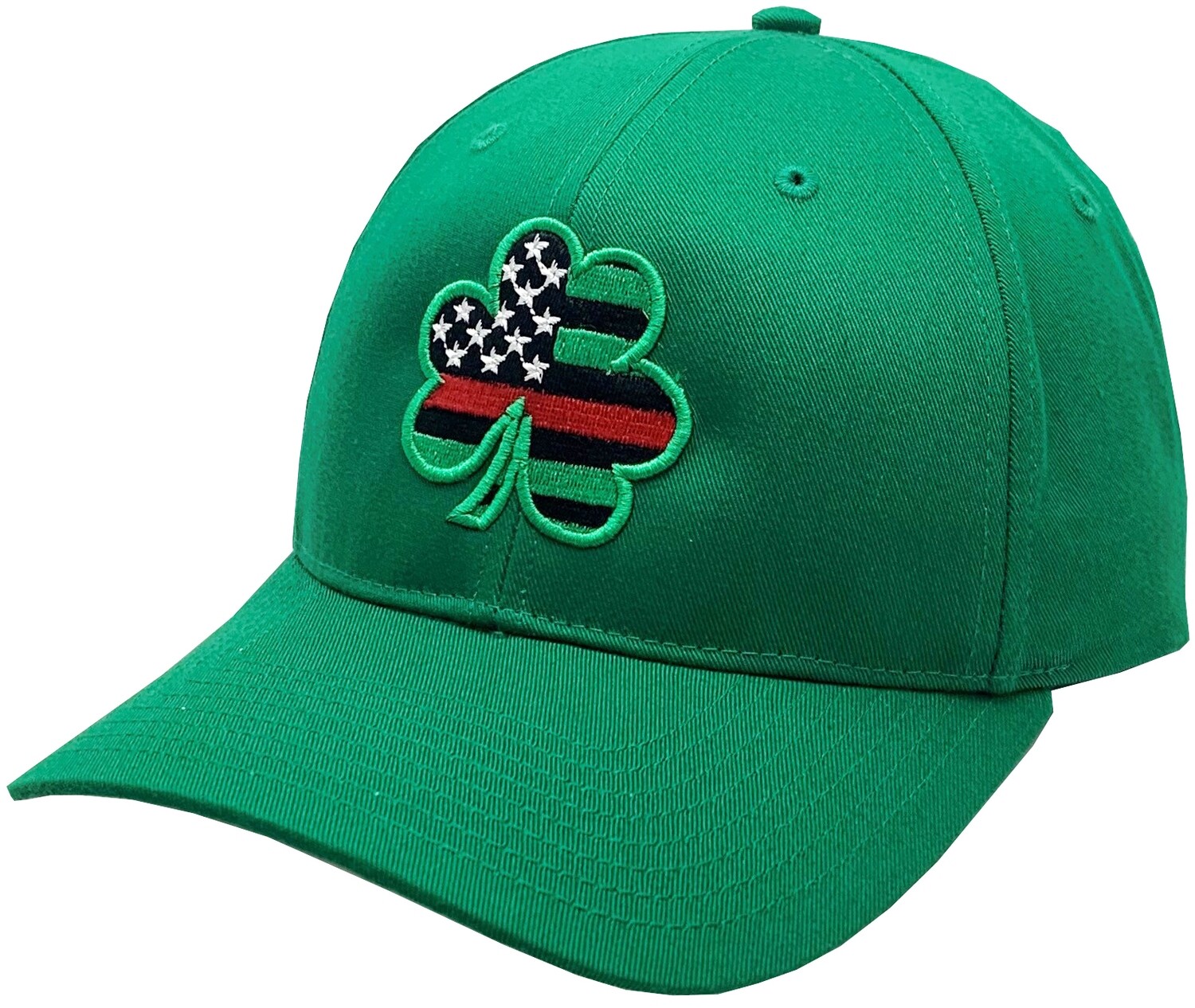 Red Line Shamrock Irish Hat Twill Adjustable Green Pro 214