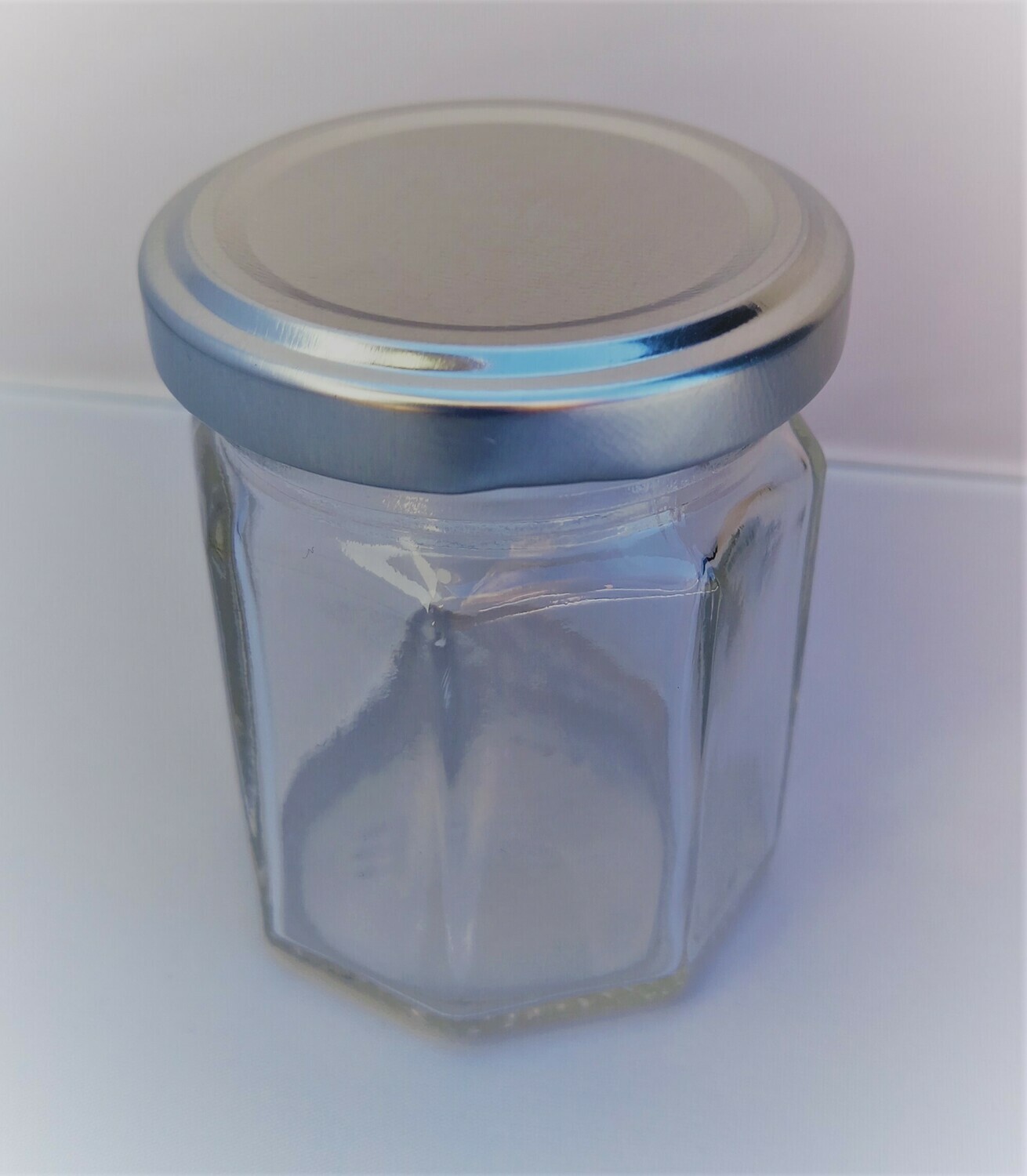 Glass Jars Octagonal 106ml 4oz - Lids & Caps - The Bottle and Jar Company