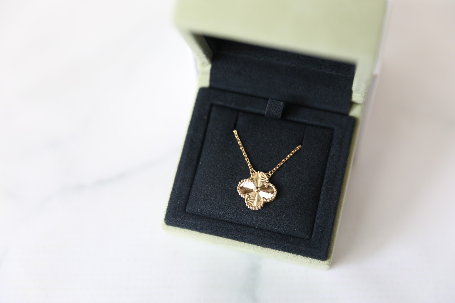 Van Cleef & Arpels VCA Guilloche Vintage Alhambra Pendant Necklace ...