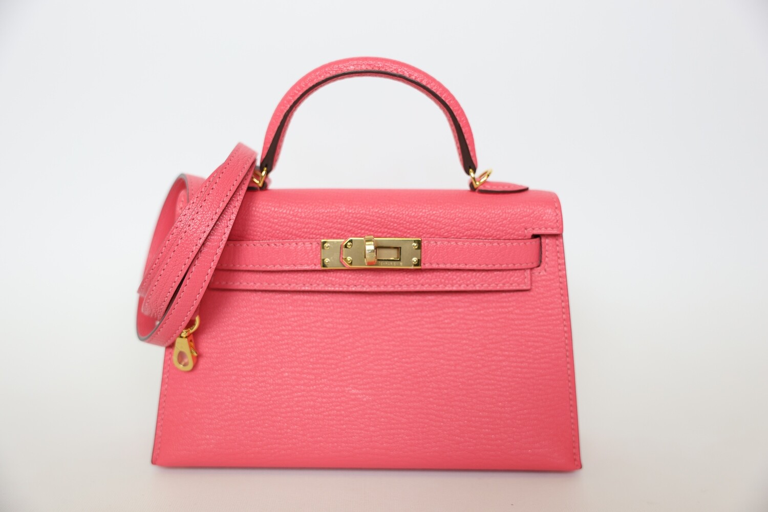 Hermes Kelly Mini 20, Rose Azalee Pink Chevre Mysore With Gold Hardware ...