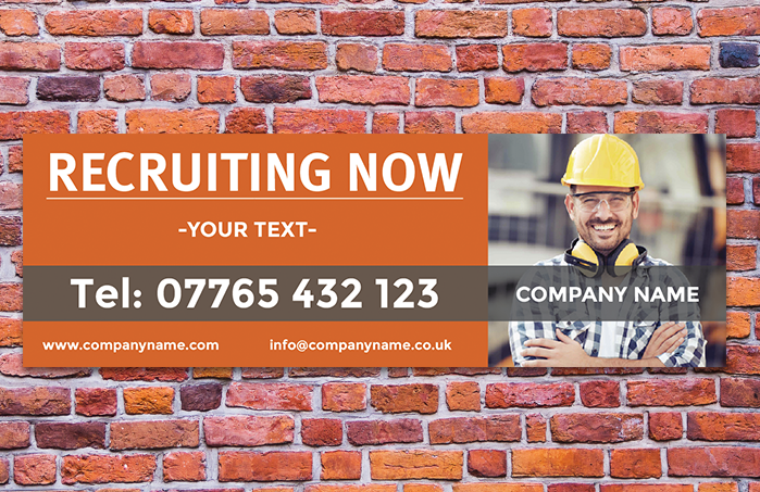 Construction, Tradespeople Vinyl Recruitment Banners – Recruitment ...