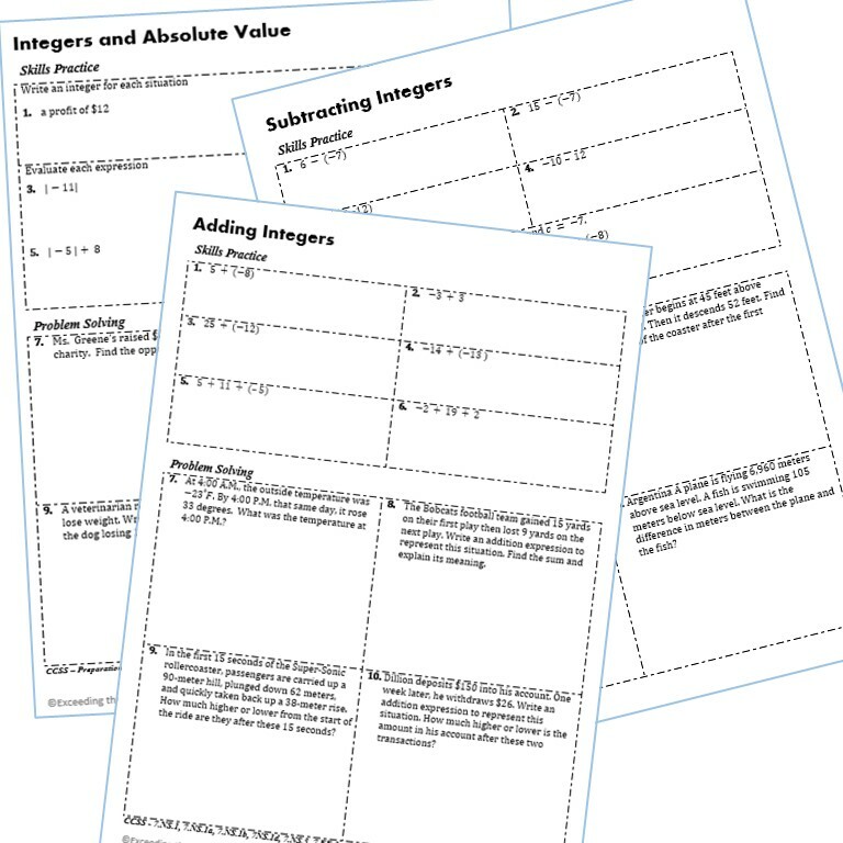 Integers and Rational Numbers