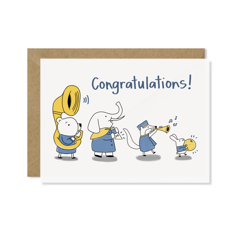 Congrats Marching Band Card