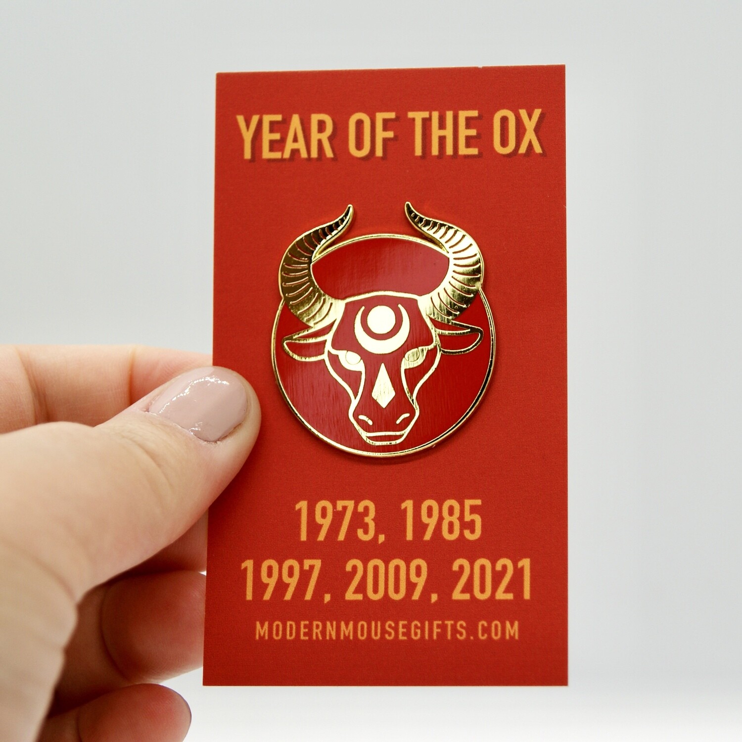 PREORDER Enamel Pin, Year of the Ox